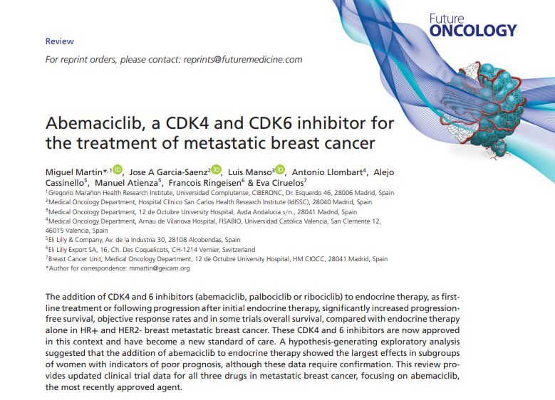 Abemaciclib for the treatment of metastatic breast cancer